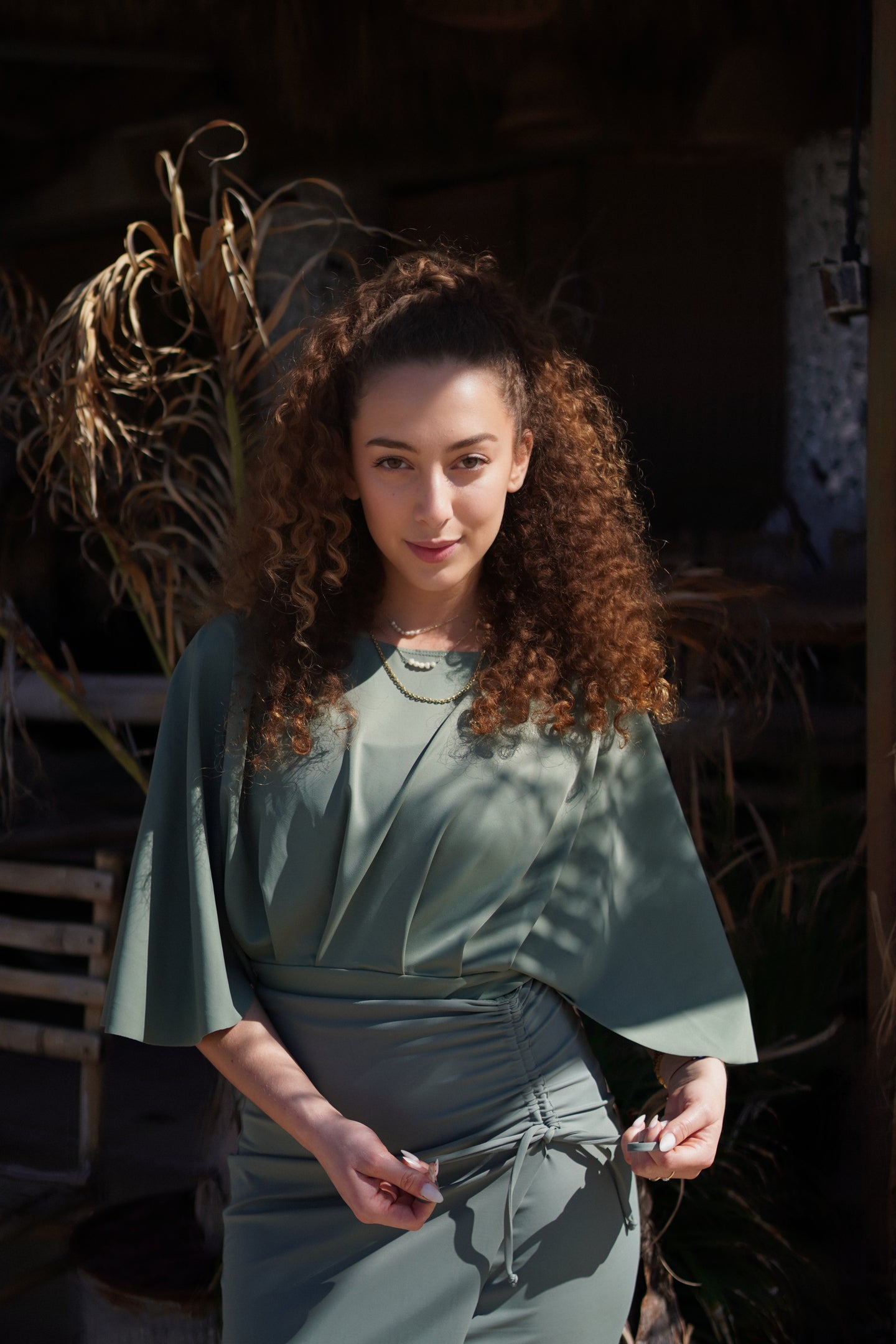 ANAVA PARIS I Modest Swimwear I Maya set with Ira skirt - Dark Ivy