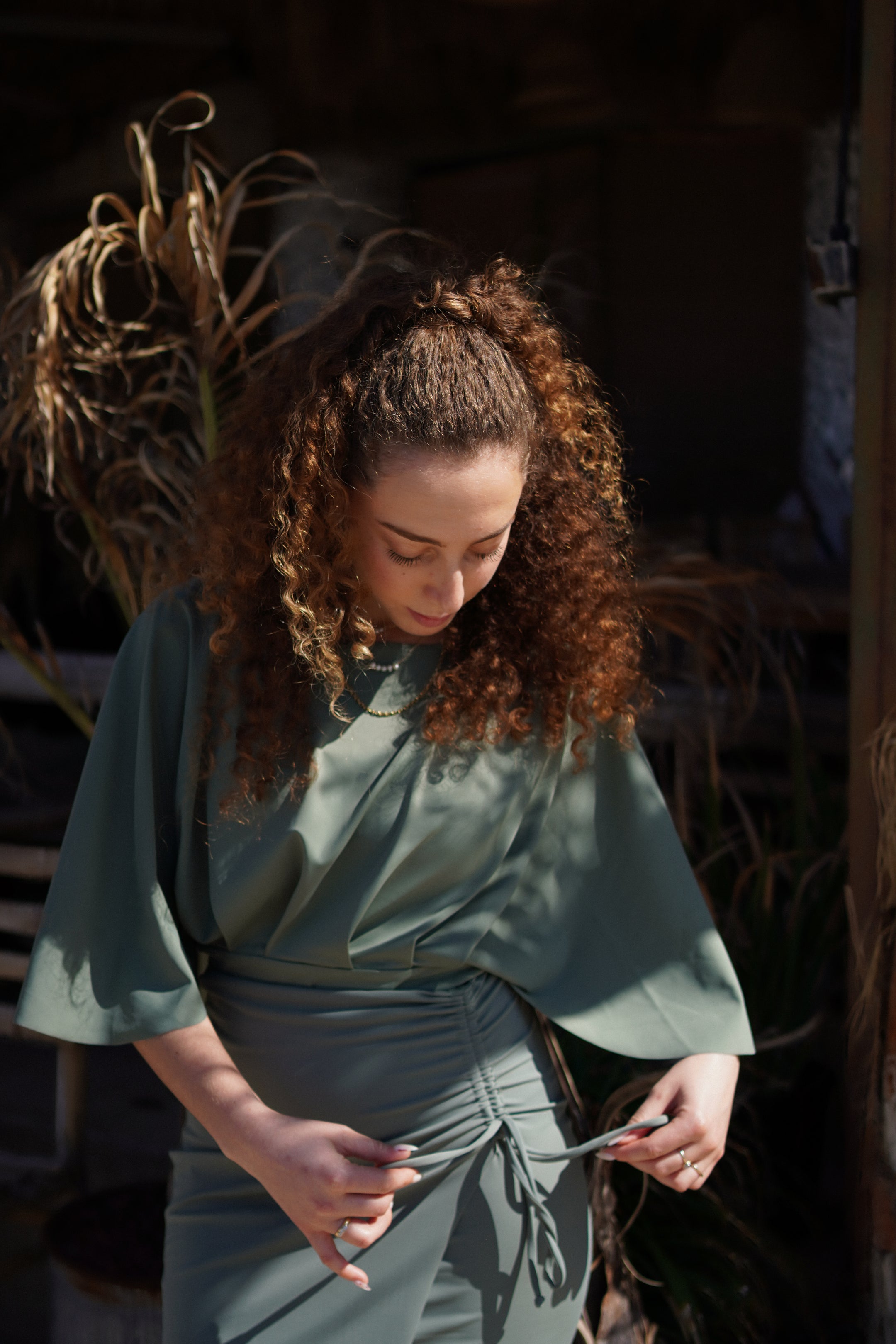 ANAVA PARIS I Modest Swimwear I Maya set with Ira skirt - Dark Ivy